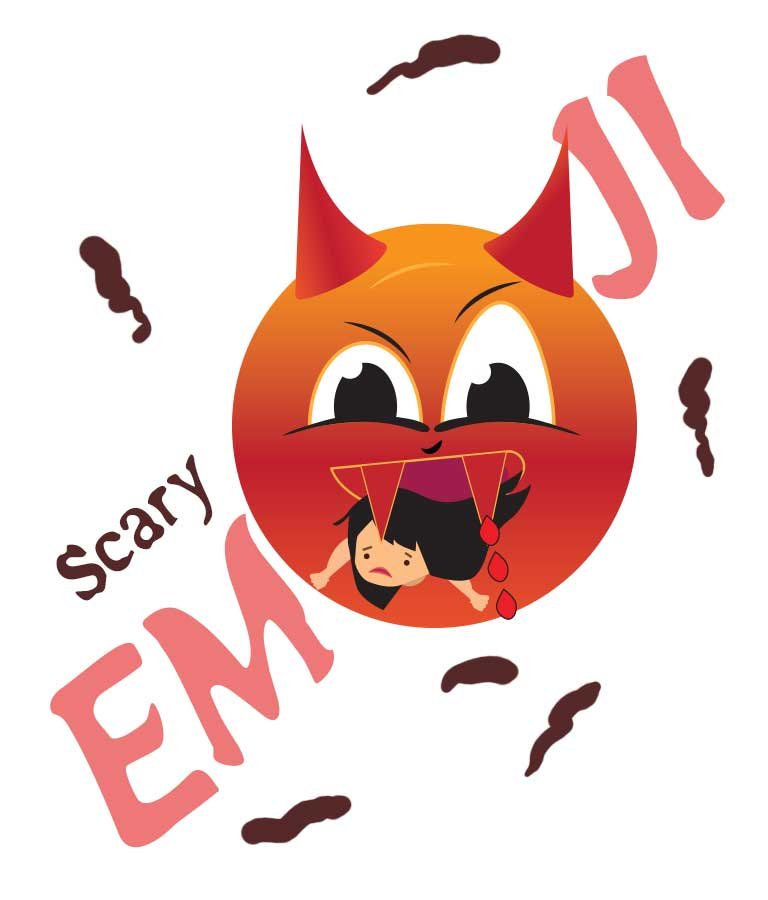 Free Devil Emoji Vector Illustration