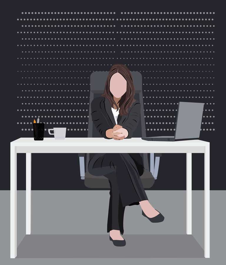 Woman Boss Vector Free Illustration