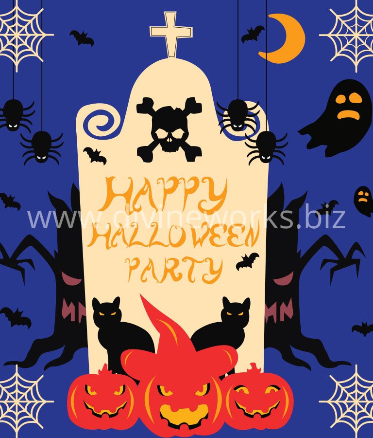 Free Halloween Party Vector illustration