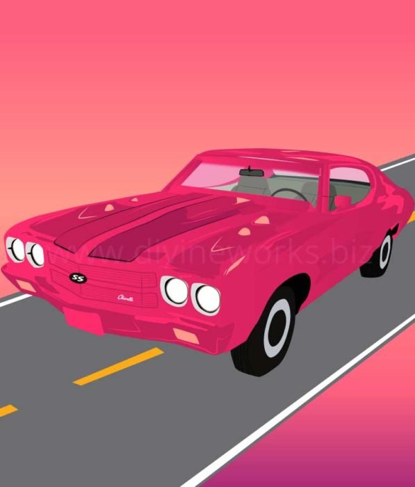 1970 Chevrolet Chevelle SS Car Vector Archives