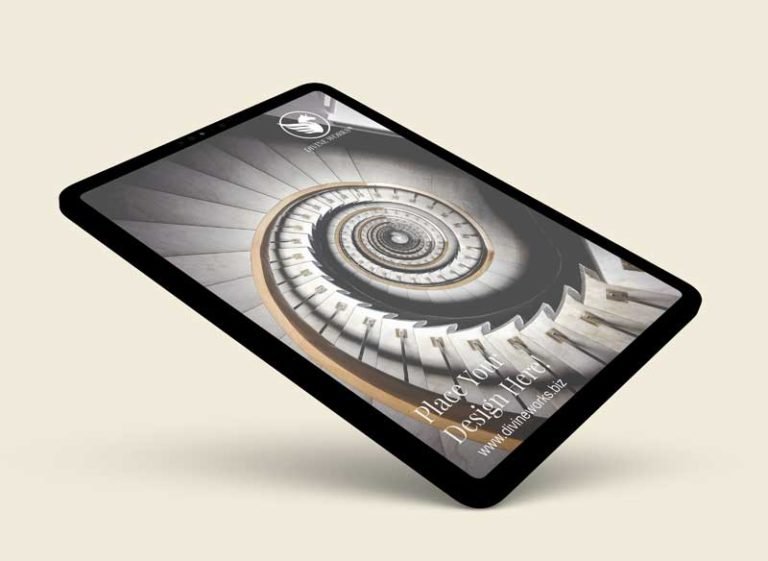 Download Free Isometric Tablet Mockup PSD at Divine Works