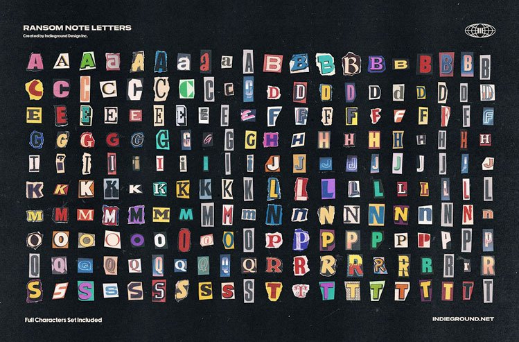 Ransom Note PNG Letters - Download Ransom Note Letters