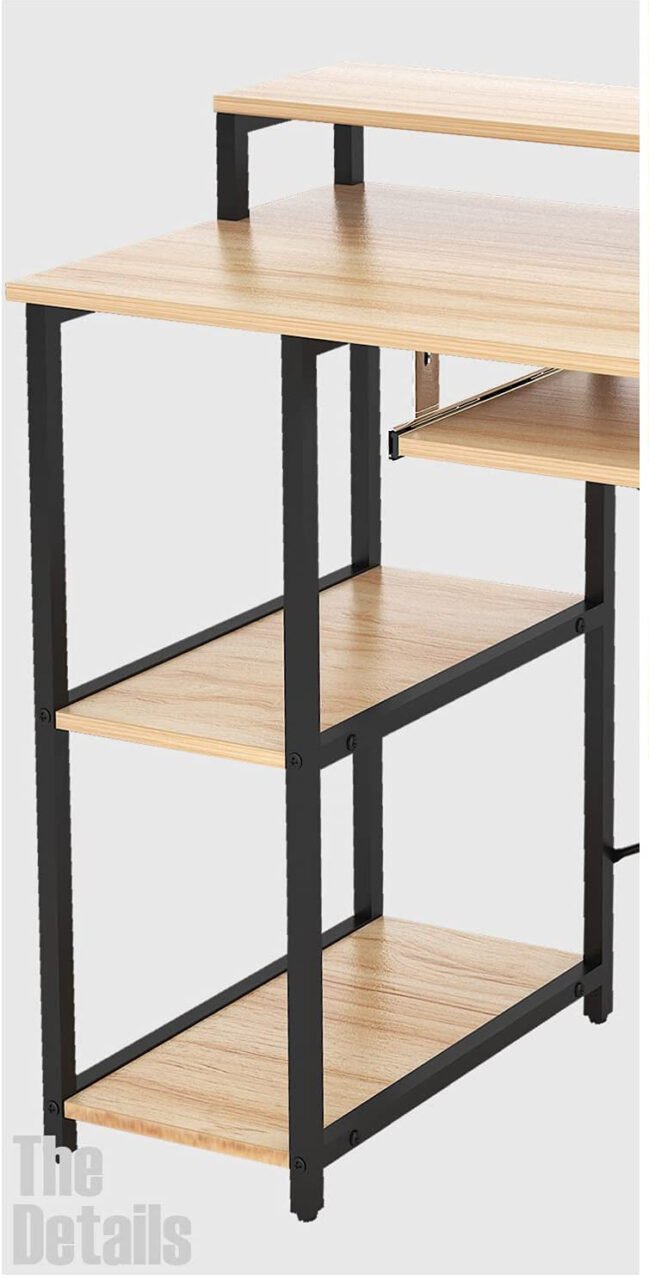 TOPSKY Computer Desk - TOPSKY Computer Desk with Storage Shelves