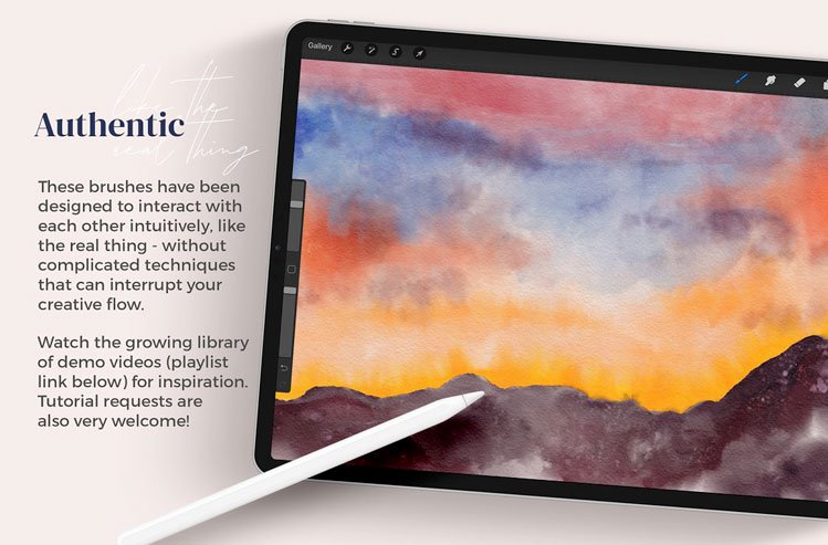 Watercolor for ProCreate - Amazing Watercolor for ProCreate