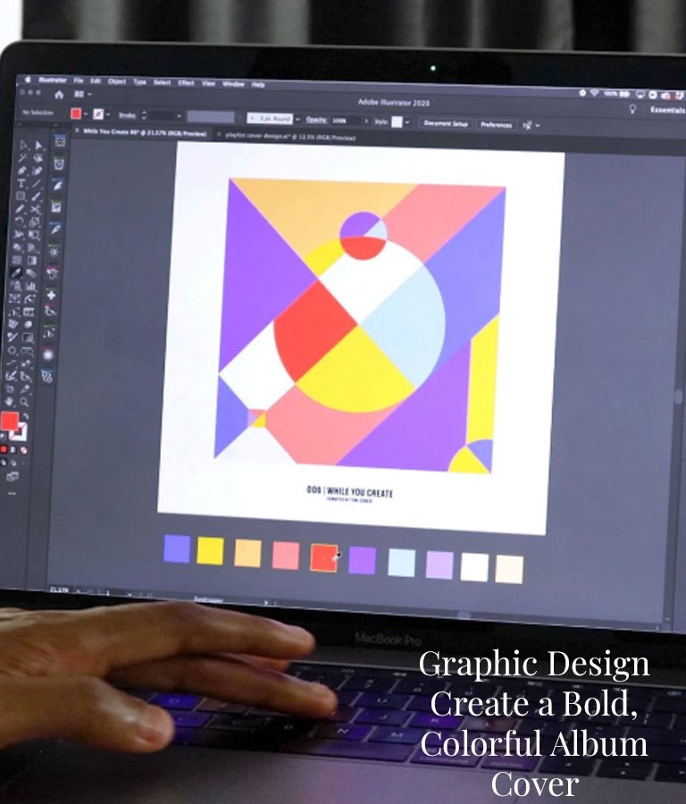 Graphic Design - Graphic Design: Create a Bold, Colorful Album Cover