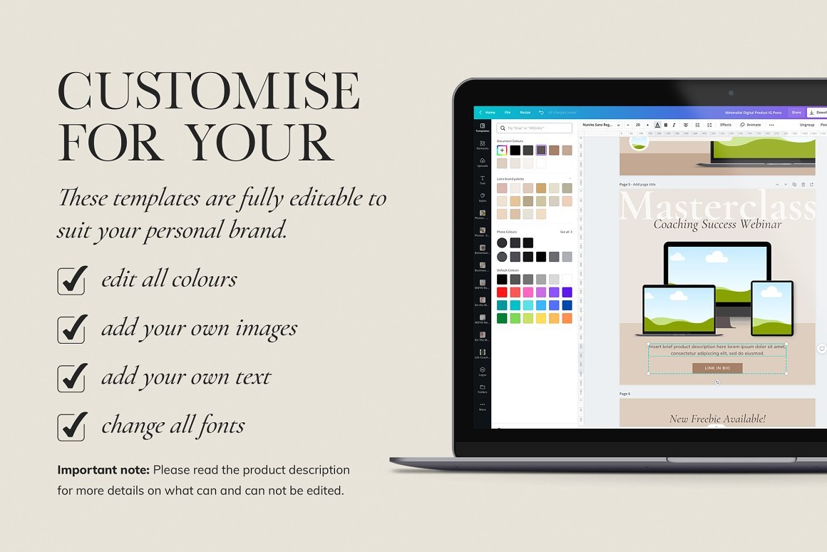 Social Media Digital Product Mockups - Social Media Mockups