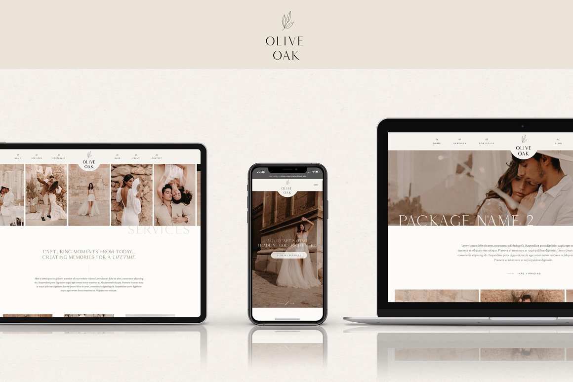 Elegant Showit Website Template - Elegant Showit Website Template