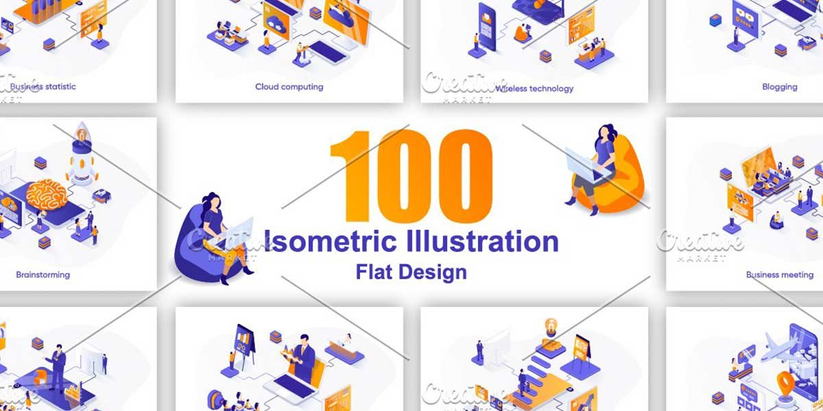 Isometric Concept Illustration Kit - Isometric Concept Illustration Kit