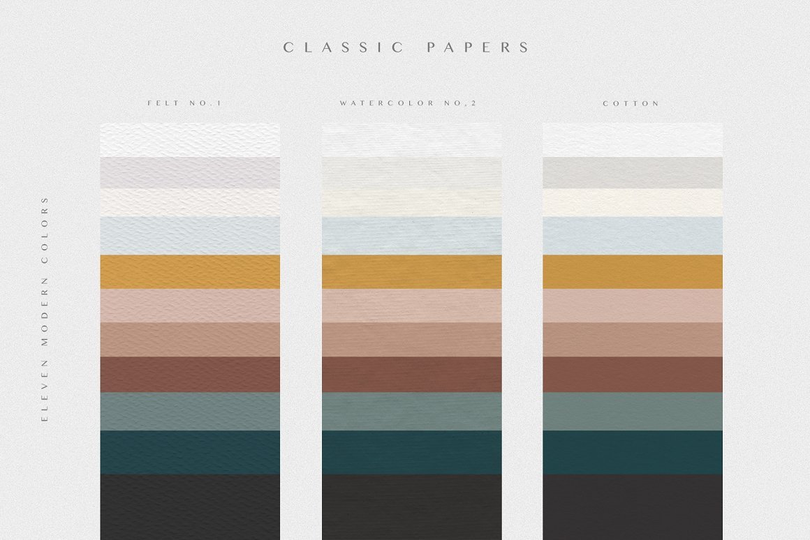 Paper Textures in Modern Colors - Paper Textures in Modern Colors