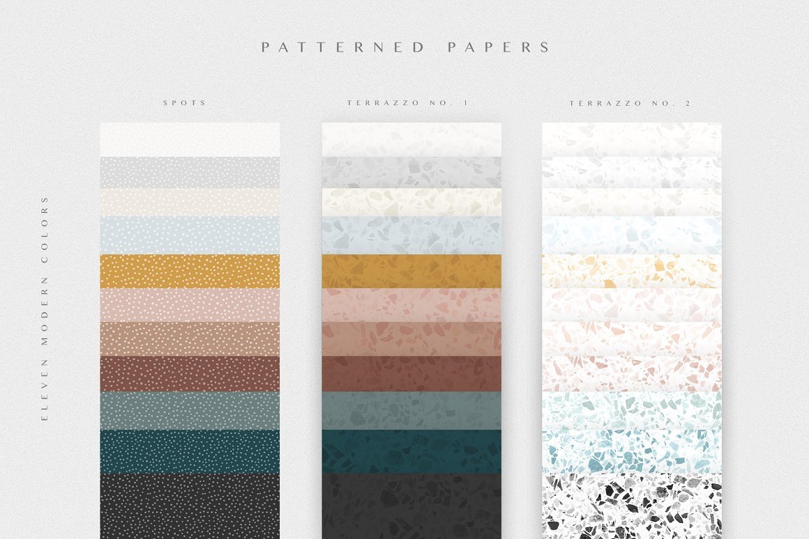 Paper Textures in Modern Colors - Paper Textures in Modern Colors