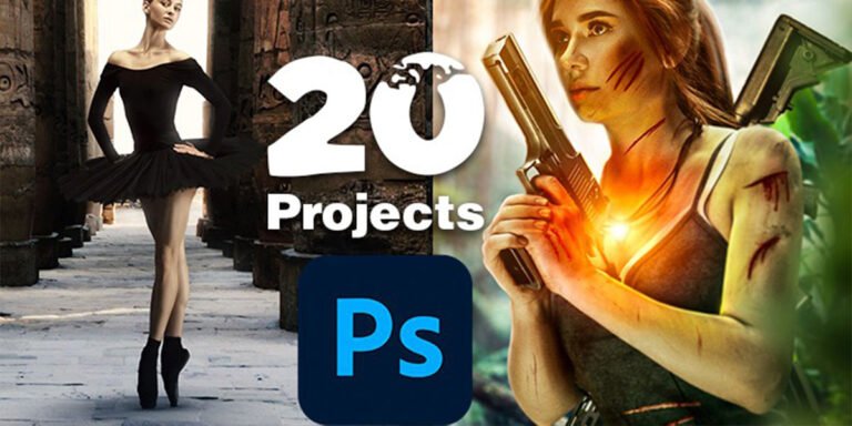 - Photoshop Masterclass - 20 Compositing Projects