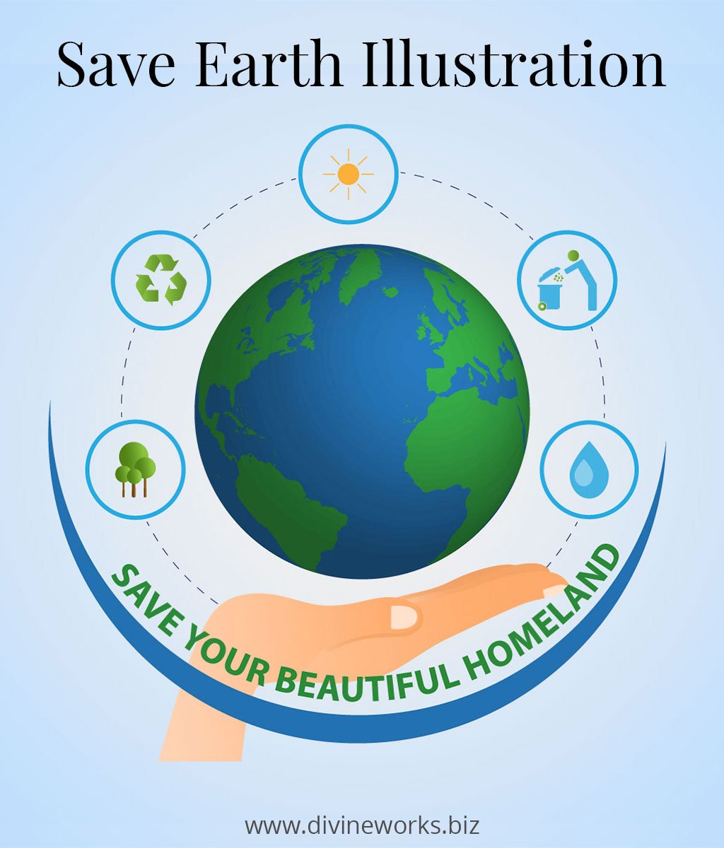 Save Your Earth Illustration - Save Your Earth Illustration