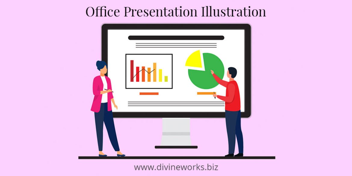 Office Presentation Illustration - Office Presentation Illustration