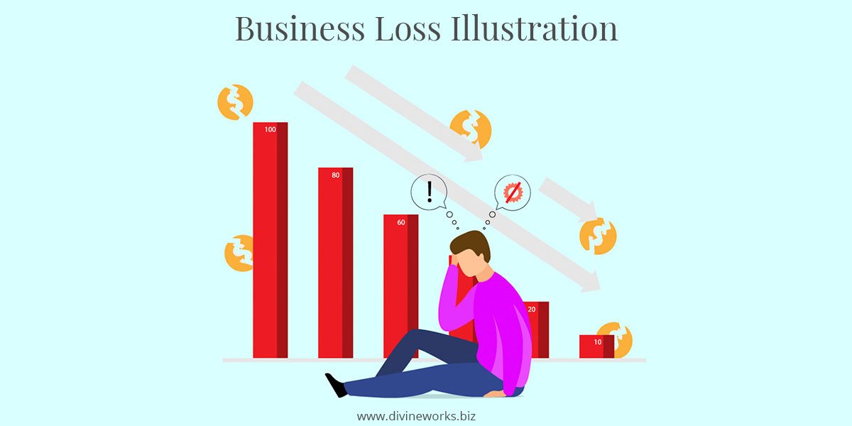 Business Loss Illustration - Business Loss Illustration