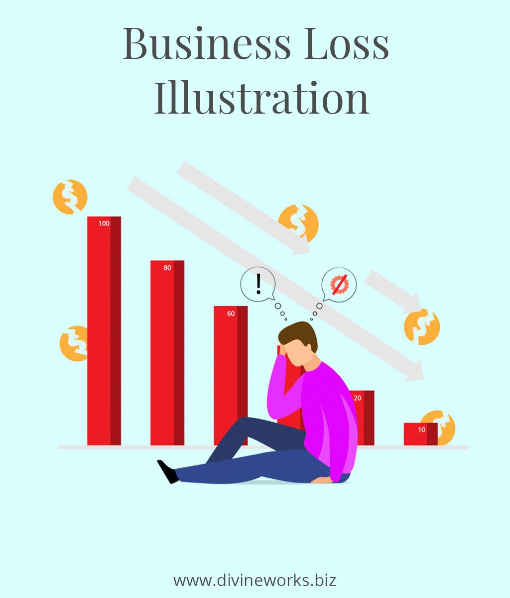 Business Loss Illustration - Business Loss Illustration