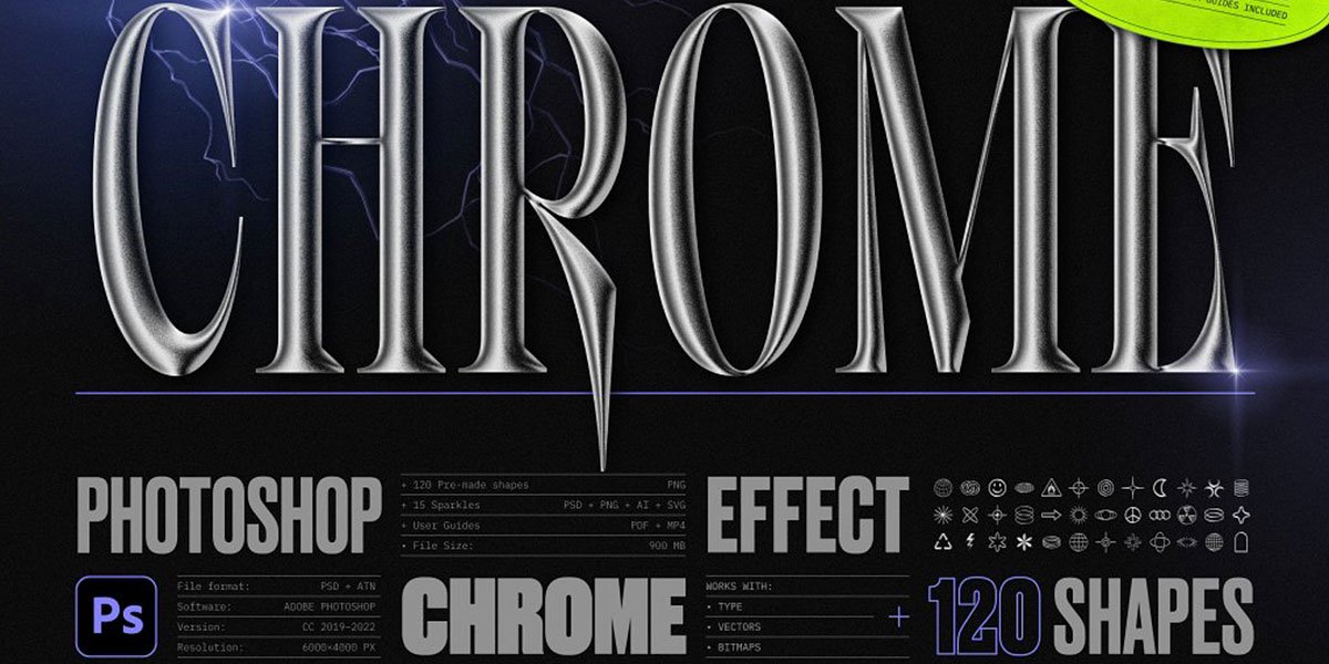 3D Chrome Photoshop Effect - 3D Chrome Photoshop Effect